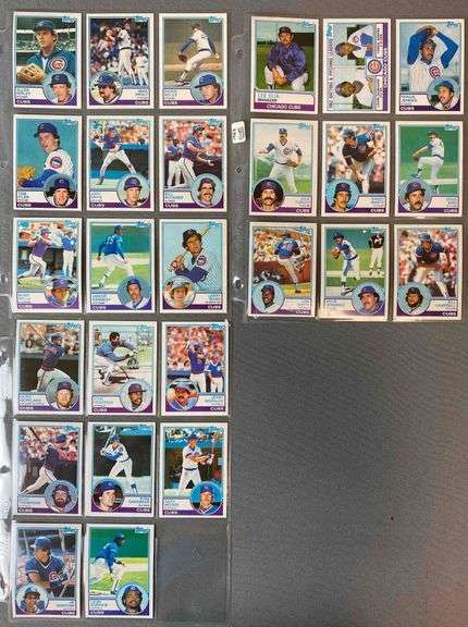 1983 Topps Chicago Cubs Team Set - Matthew Bullock Auctioneers