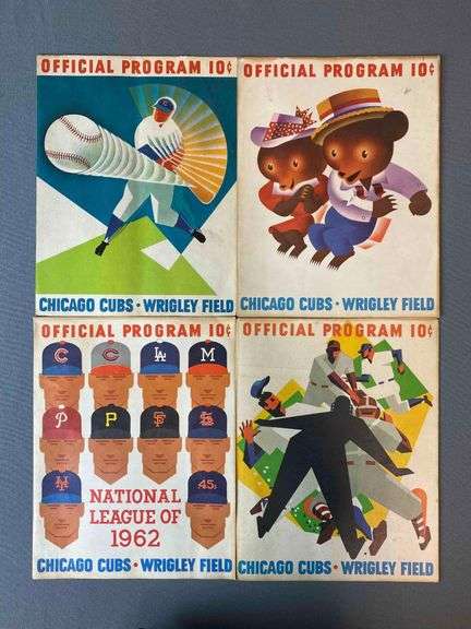 4 - Chicago Cubs Programs - Matthew Bullock Auctioneers