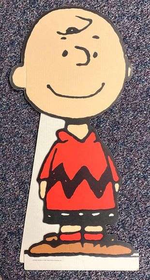 Vintage Peanuts Charlie Brown Standing Cardboard Cutout - Matthew ...