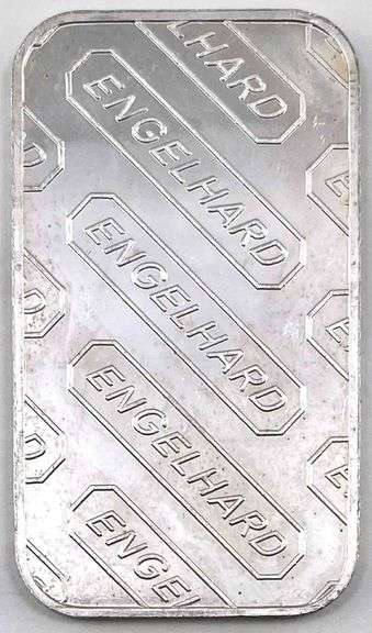 Engelhard E Logo Cast Vertical 1 oz. .999 Fine Silver Ingot/Bar ...