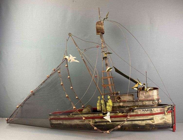 Metal Maria Model Fishing Boat - Matthew Bullock Auctioneers