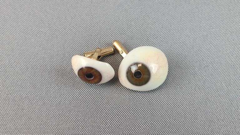 Glass Eyeball Cufflinks - Matthew Bullock Auctioneers