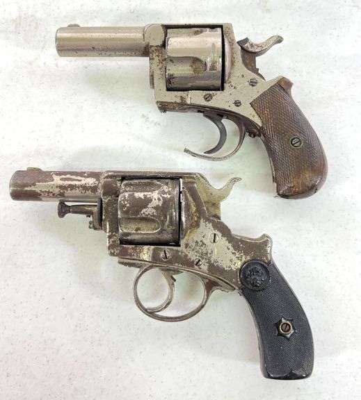 Group of 2 British Bull Dog .45 cal Revolvers - Matthew Bullock Auctioneers