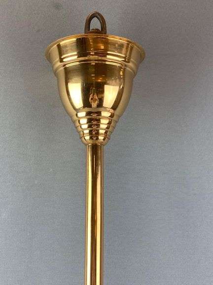 Brass Hanging Lamp Base - Matthew Bullock Auctioneers