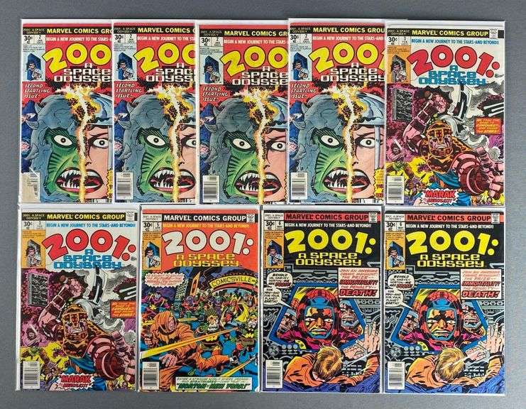 Group of 9 Marvel 2001:A Space Odyssey Comic Books - Matthew Bullock ...