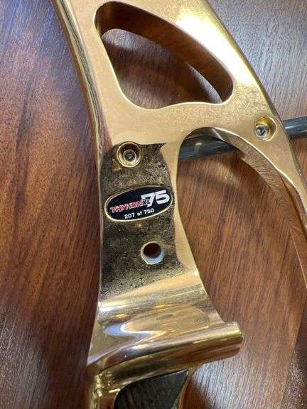 Hoyt 75th Anniversary Limit Edition Gold Plated Compound Bow - Matthew ...