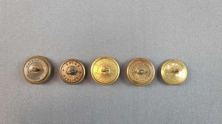 Group of Vintage Uniform Buttons - Matthew Bullock Auctioneers