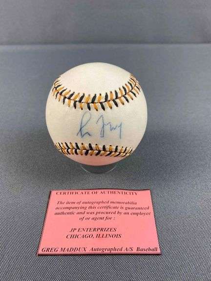 Greg Maddux Autographed 1994 All-Star Game Baseball - Matthew Bullock ...