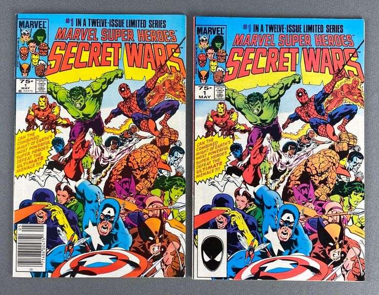 Group of 2 Marvel Comics Superhero Secret Wars No. 1 - Matthew Bullock ...
