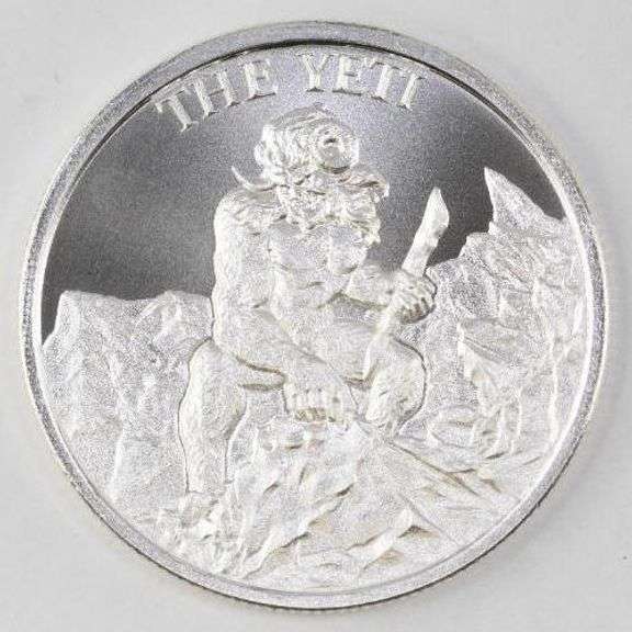 2021 Intaglio Mint Yeti 1oz. .999 Fine Silver - Matthew Bullock Auctioneers