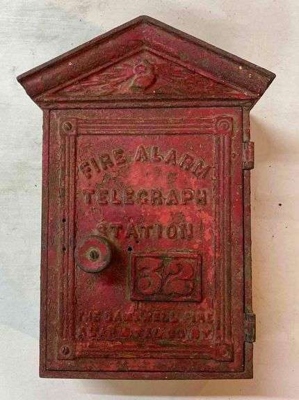 Antique Cast Iron Fire Alarm Telegraph Box - Matthew Bullock Auctioneers