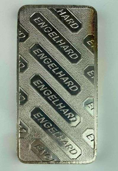 Engelhard E Logo Cast Vertical 10oz. .999 Fine Silver Ingot/Bar ...