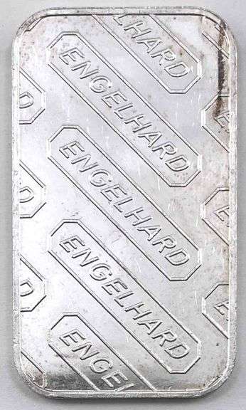Engelhard E Logo Cast Vertical 1 oz. .999 Fine Silver Ingot/Bar ...