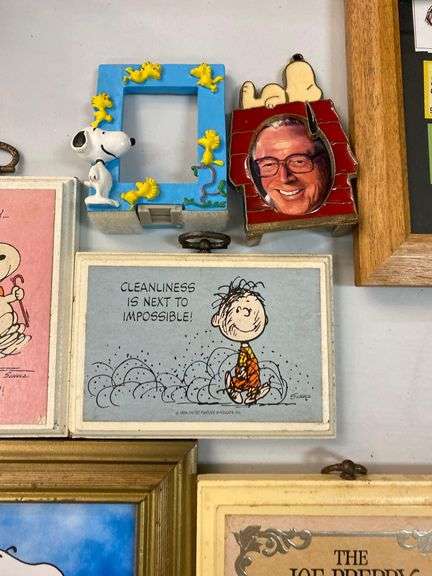Group of 20+ Peanuts Pictured and Frames - Matthew Bullock Auctioneers