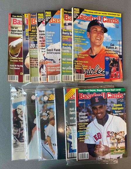 13 - Baseball Card Magazines with Uncut Sheets of Cards - Matthew ...
