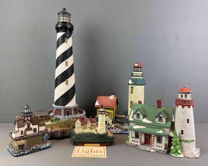 Group of 6 Assorted Lighthouse Models - Matthew Bullock Auctioneers