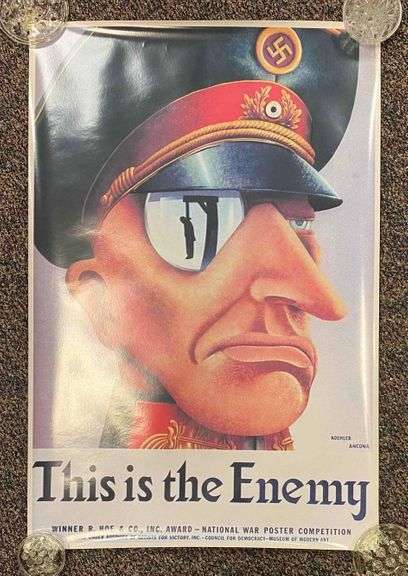 This is the Enemy Poster - Matthew Bullock Auctioneers