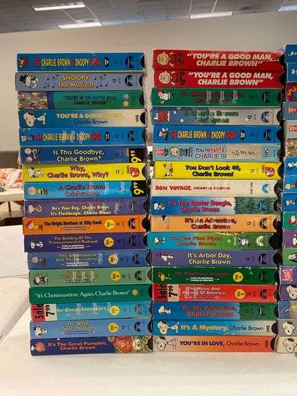 Group of 60+ Assorted Peanuts VHS Tapes and DVDs - Matthew Bullock ...