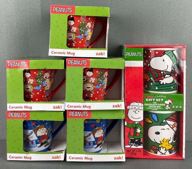 Group of 7 Peanuts Holiday Mugs - Matthew Bullock Auctioneers