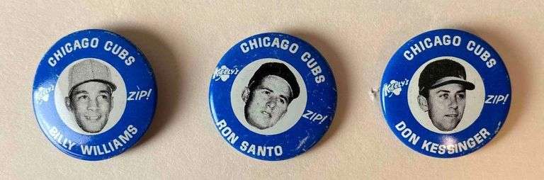 3 - 1969 Kelly’s Potato Chip Chicago Cubs Pins - Matthew Bullock ...