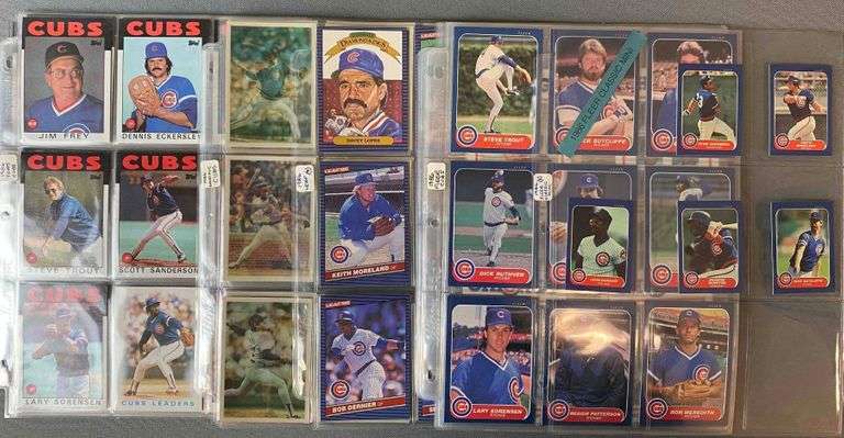 8 - 1986 Chicago Cubs Team Sets - Matthew Bullock Auctioneers