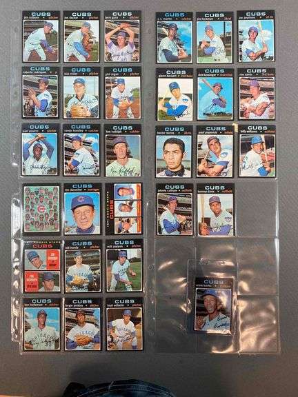 1971 Topps Chicago Cubs Team Set - Matthew Bullock Auctioneers