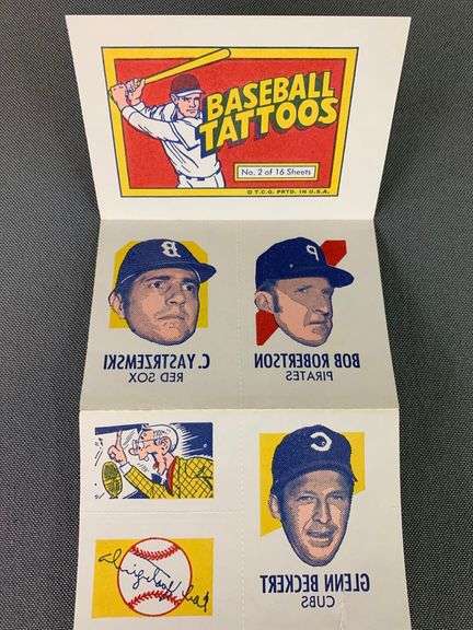 1971 Topps Tattoos Complete Sheet #2 - Matthew Bullock Auctioneers