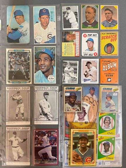 40 Assorted Chicago Cubs cards - Matthew Bullock Auctioneers