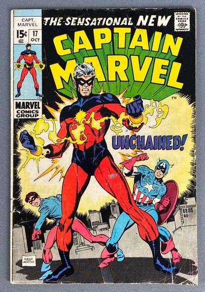 Marvel Comics Captain Marvel No. 17 - Matthew Bullock Auctioneers