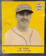 1941 Goudey (R324) Al TODD #28 - Matthew Bullock Auctioneers