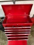 Red Metal Stacking Tool Chest - Matthew Bullock Auctioneers