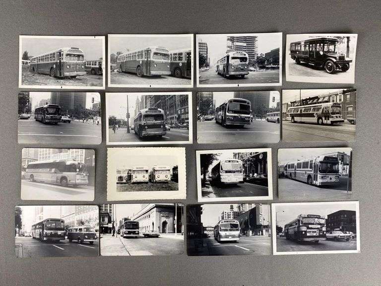 Group of Chicago City Bus Photographs - Matthew Bullock Auctioneers