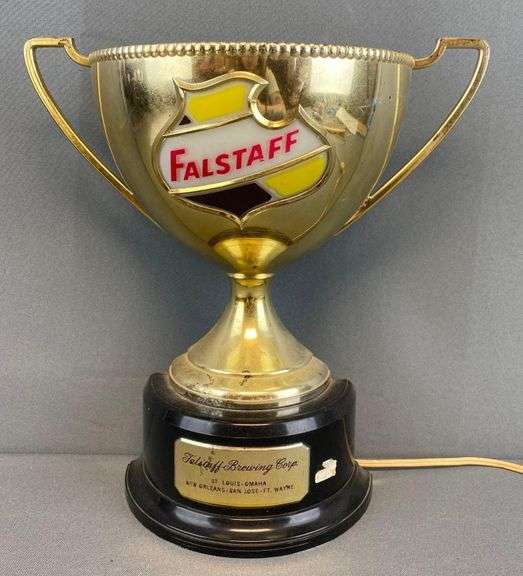 Falstaff Light-Up Advertising Beer Trophy - Matthew Bullock Auctioneers