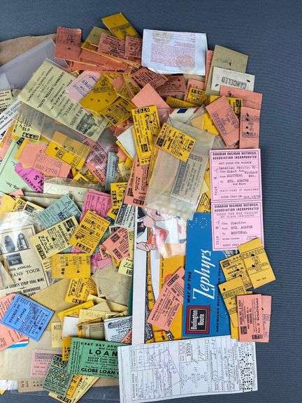 Large Group of Assorted Train Tickets - Matthew Bullock Auctioneers