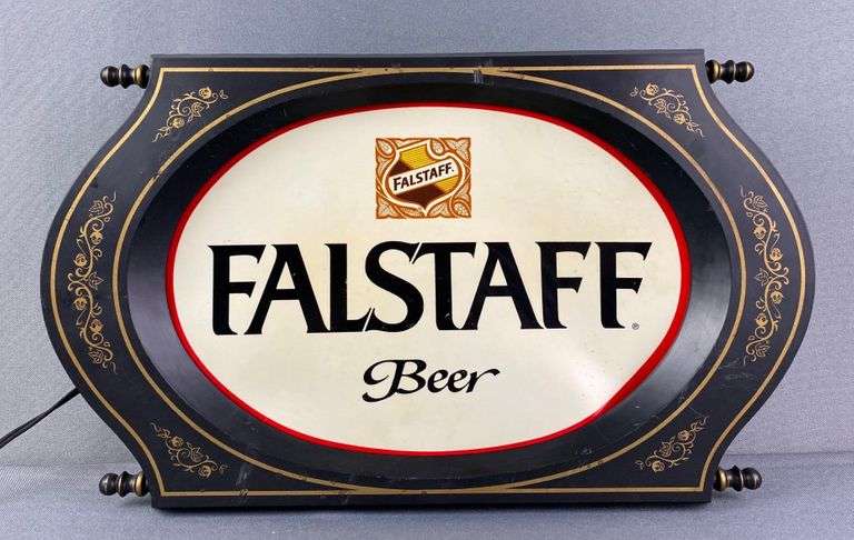 Falstaff Light-Up Advertising Beer Sign - Matthew Bullock Auctioneers