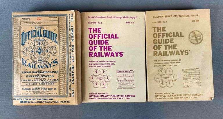 Group Of 3 Railway Guide Train Books - Matthew Bullock Auctioneers