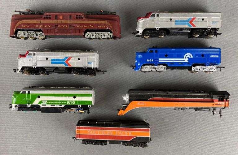 Group of 7 Assorted HO Scale Diesel Locomotives - Matthew Bullock ...