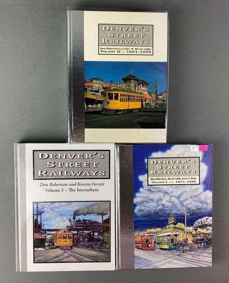Group of 3 Denver Street Railway Books - Matthew Bullock Auctioneers
