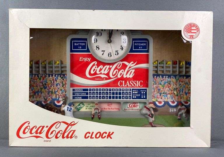 Coca-Cola Advertising Clock - Matthew Bullock Auctioneers
