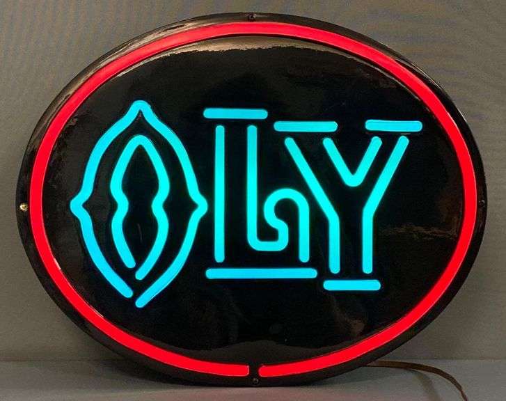 Olympia Oly Light Up Advertising Beer Sign - Matthew Bullock Auctioneers