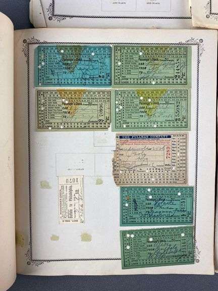 Stamp/Ticket Stub Collection Booklet - Matthew Bullock Auctioneers