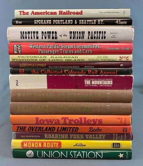 Group Of 15 Train Books - Matthew Bullock Auctioneers