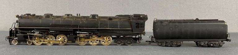 HO Scale Brass Steam Locomotive and Tender - Matthew Bullock Auctioneers