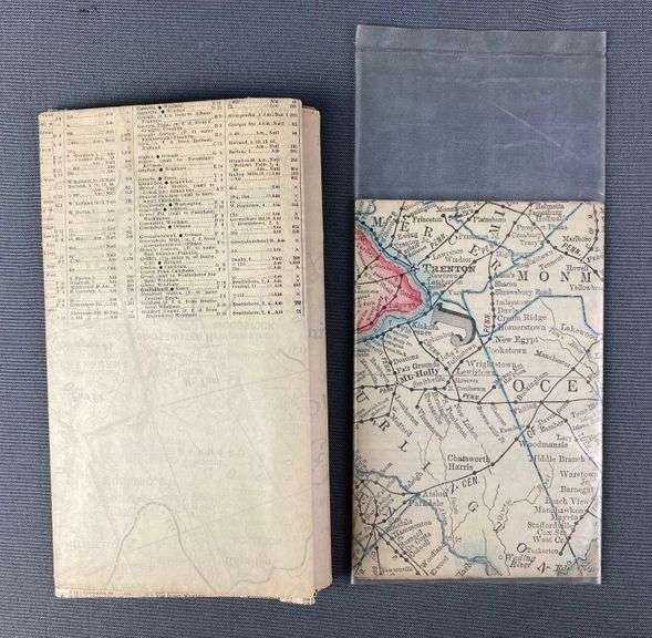 Group of 2 Railroad Maps - Matthew Bullock Auctioneers