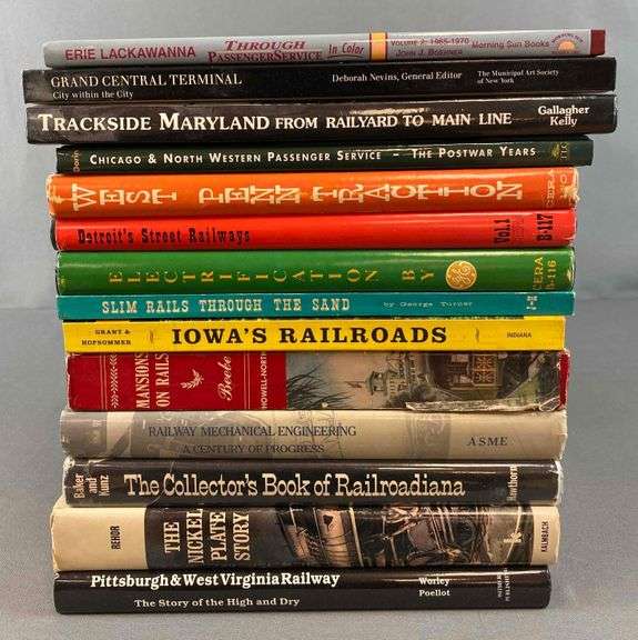 Group Of 14 Train Books - Matthew Bullock Auctioneers
