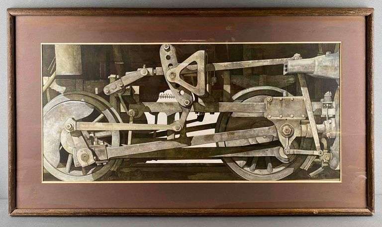 Framed Don Fusco Acrylic on Paper - Matthew Bullock Auctioneers