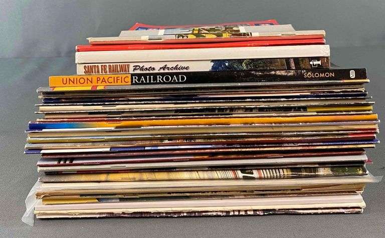 Group Of 33 Train Books - Matthew Bullock Auctioneers