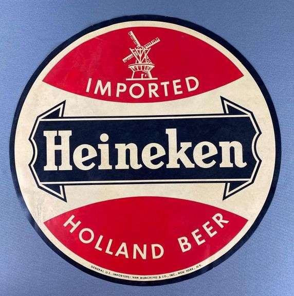 Heineken Advertising Beer Decal - Matthew Bullock Auctioneers