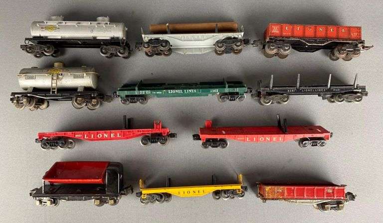 Group of 11 Assorted Lionel O Scale Train Cars - Matthew Bullock ...