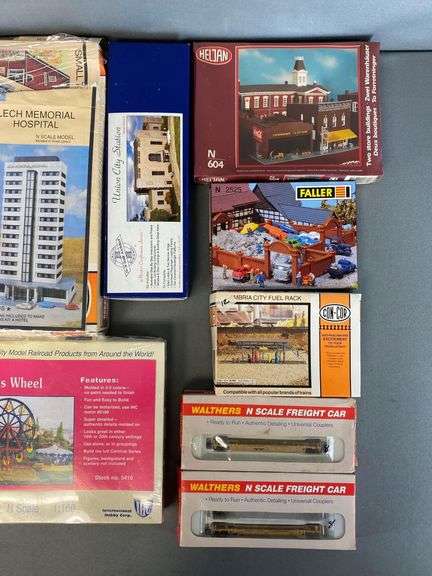Group of 10 Assorted N Scale Model Kits - Matthew Bullock Auctioneers